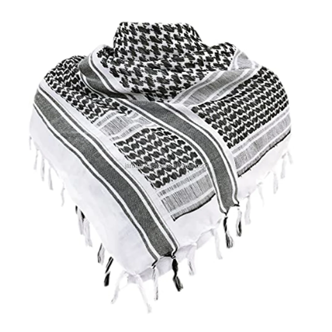 Custom Shemagh Desert Keffiyeh Arafat Square Scarf 100% Cotton