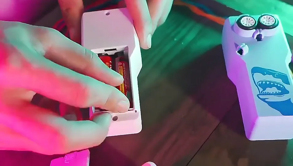 New Tik Tok String Shooter Decompression Toy Glow Fun Electric Rope ...