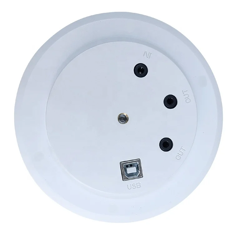 Digital Array Circular Ceiling Mounted Microphone Built In Intelligent Array 8m Long Distance