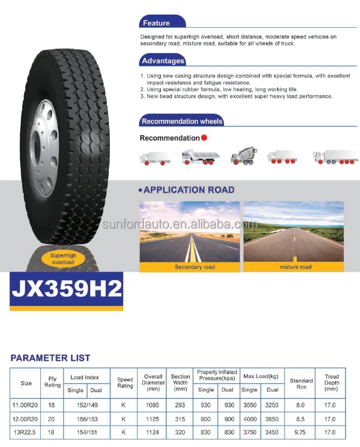 Jianxin Matian Container Radial Tbr Tyre China Brand Cheap 1100r20 ...
