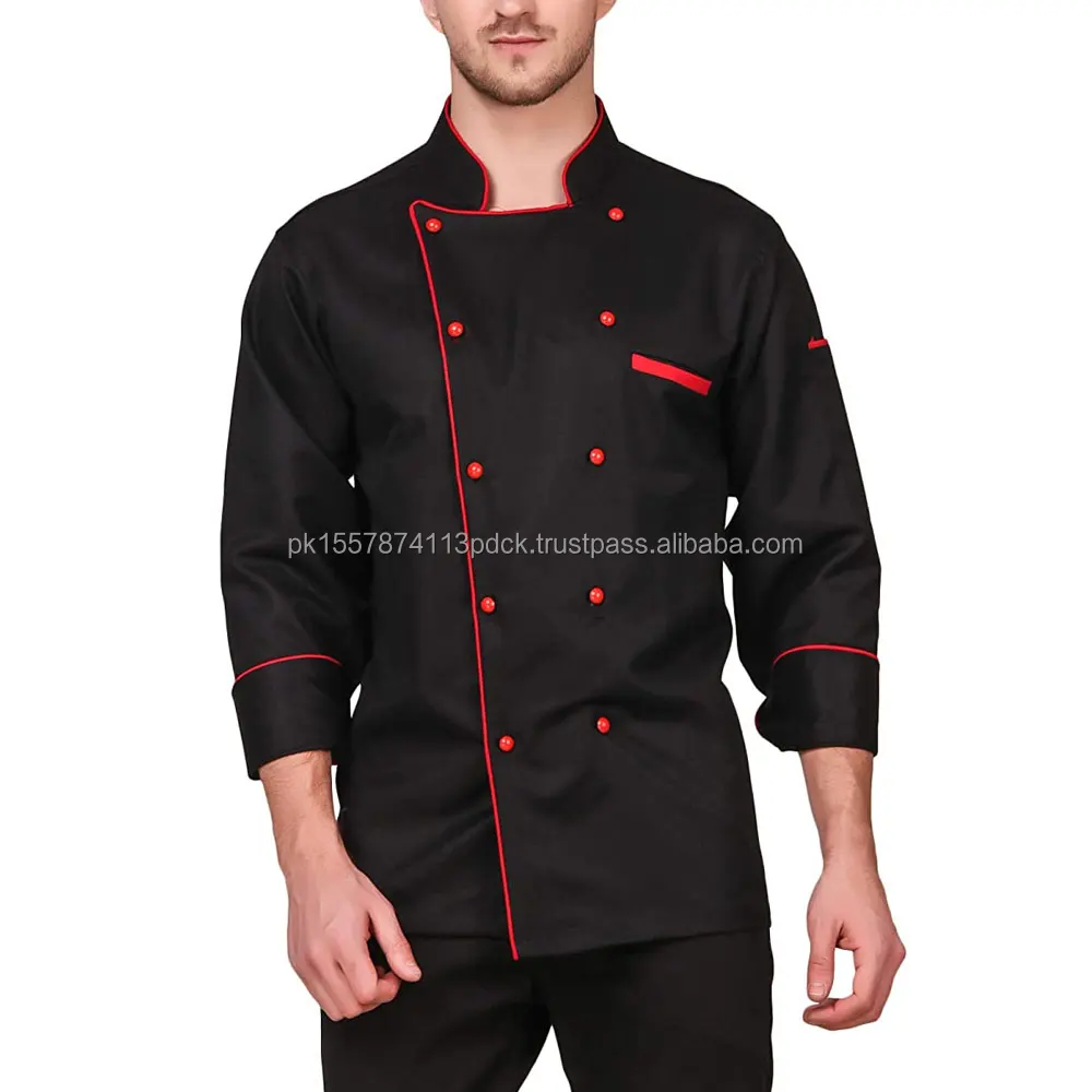 Custom Chef Uniform Hotel Kitchen Staff Restaurant & Bar Polyester ...