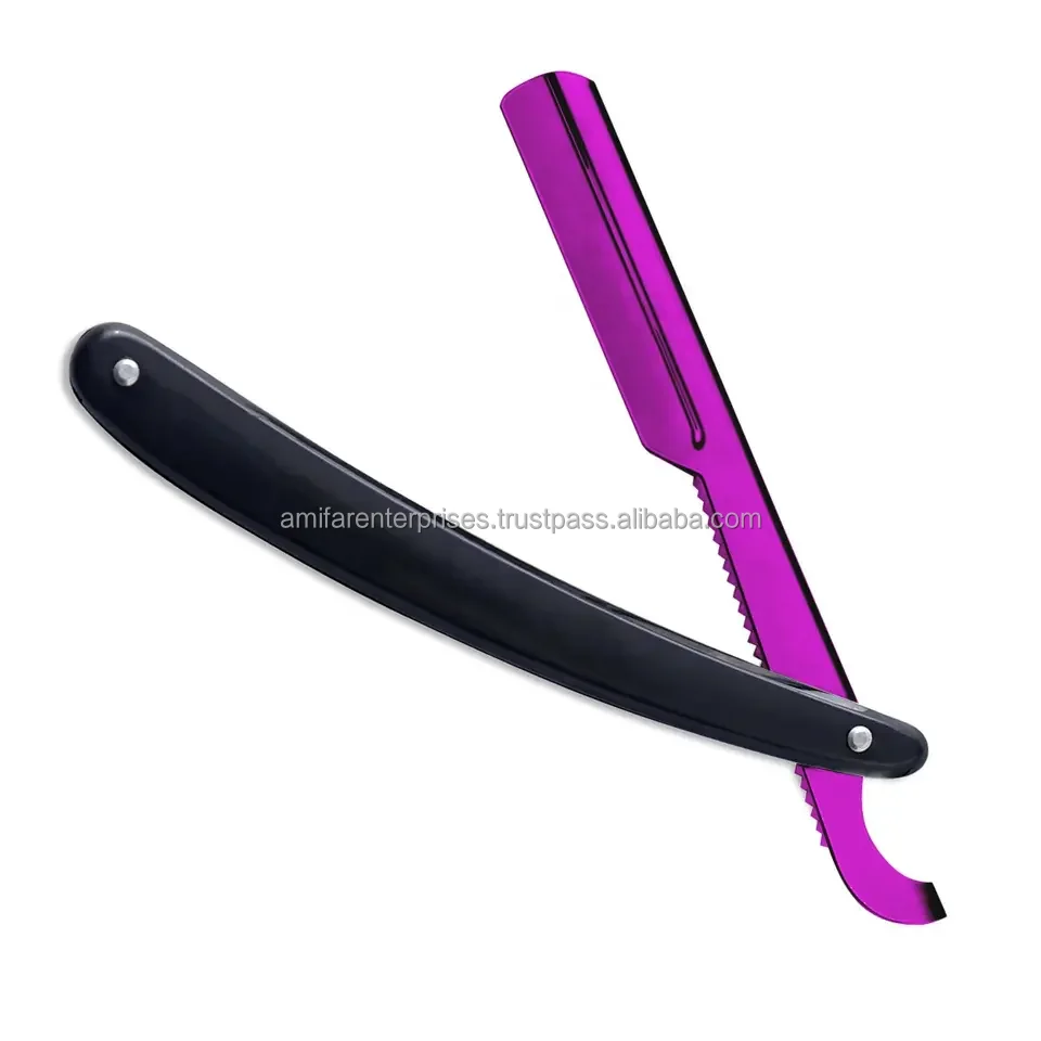 Manual Shaver Professional Straight Edge Stainless Steel Sharp Barber ...