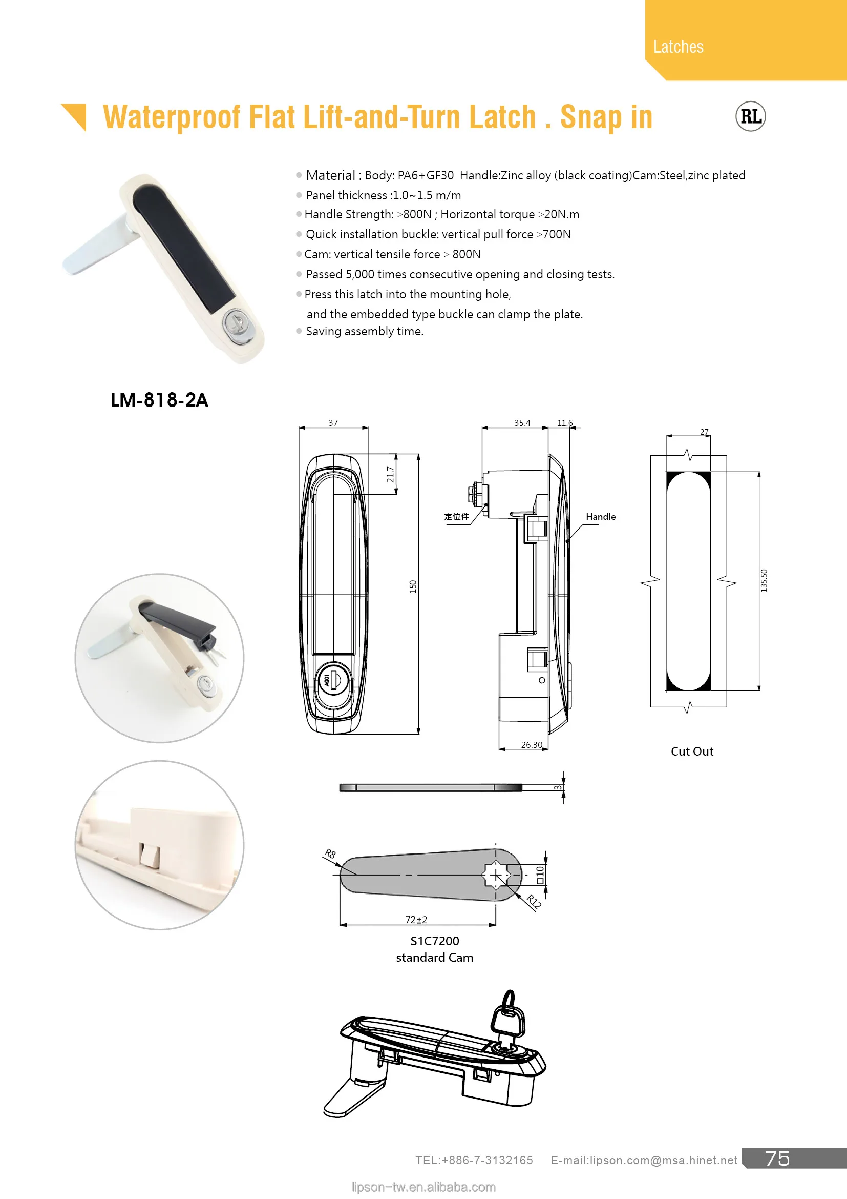 Electrical Panel Latch - Buy Electrical Panel Latch,Swing Handle Lock ...