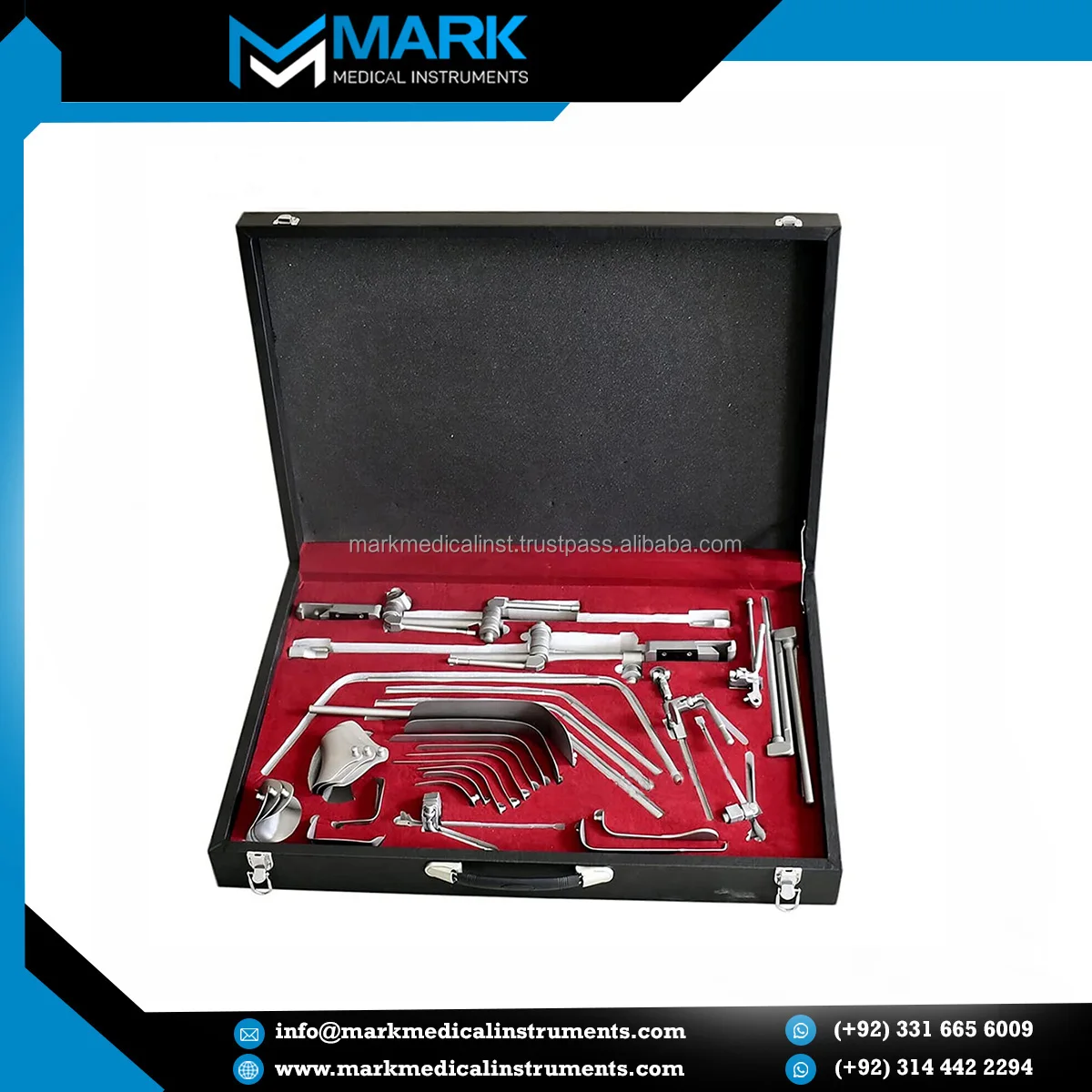 Complete Set of Leyla Brain Arm Retractor with Fixation System Urology ...