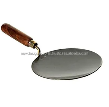 Iron Roti Tawa With Wooden Handle For Cooking Chapati Bread Roti ...