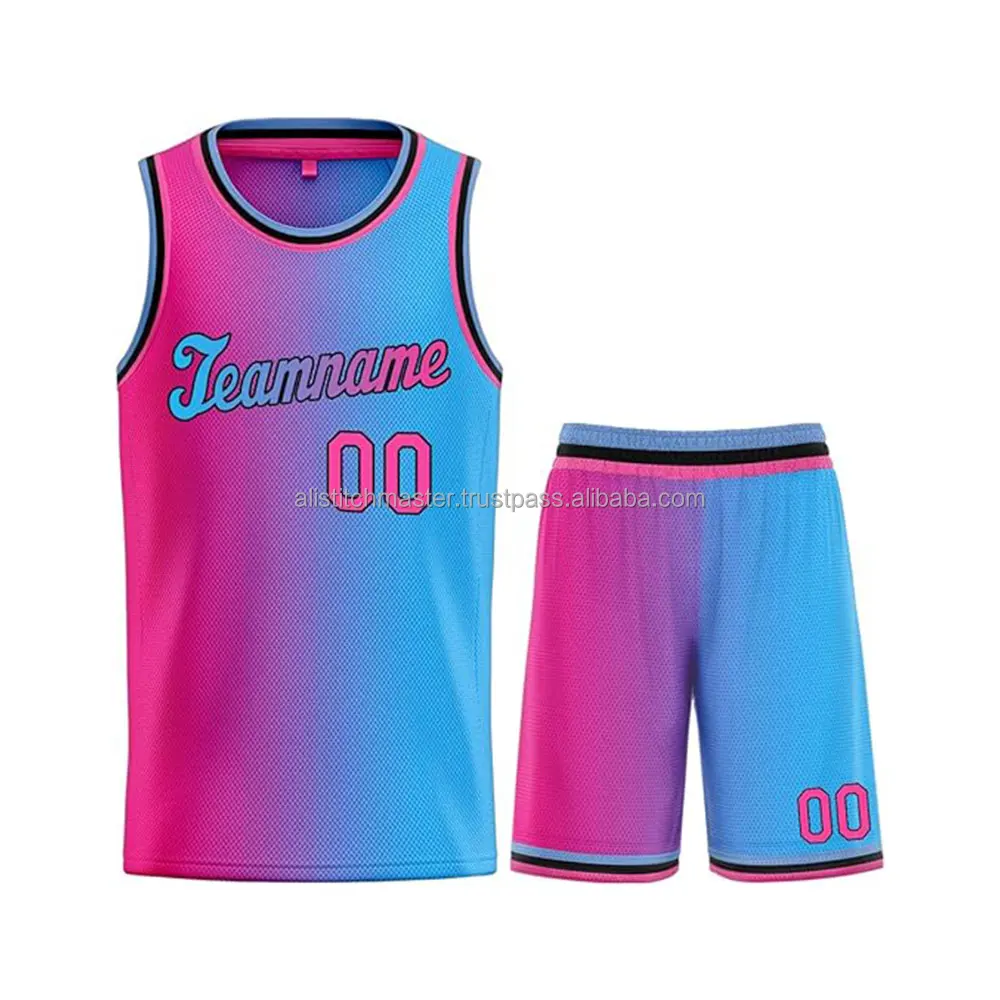 Basketball Tracksuit Reversible Basketball Uniform Set Training Vest ...