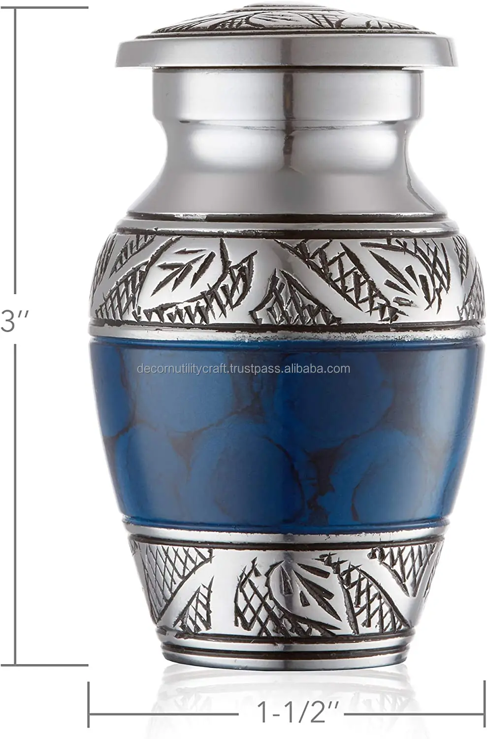 Aluminium Metal Ashes Urns Small Set Keepsake Cremation Urns for Human ...