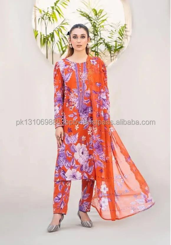 Latest Collection Pakistani Shalwar Kameez Suit Women Casual Pakistani ...