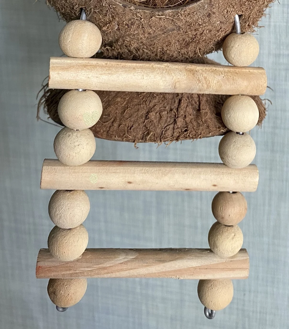 Coconut Bird House Bird Nest Small Animal Hides Cage Habitat Hideout ...