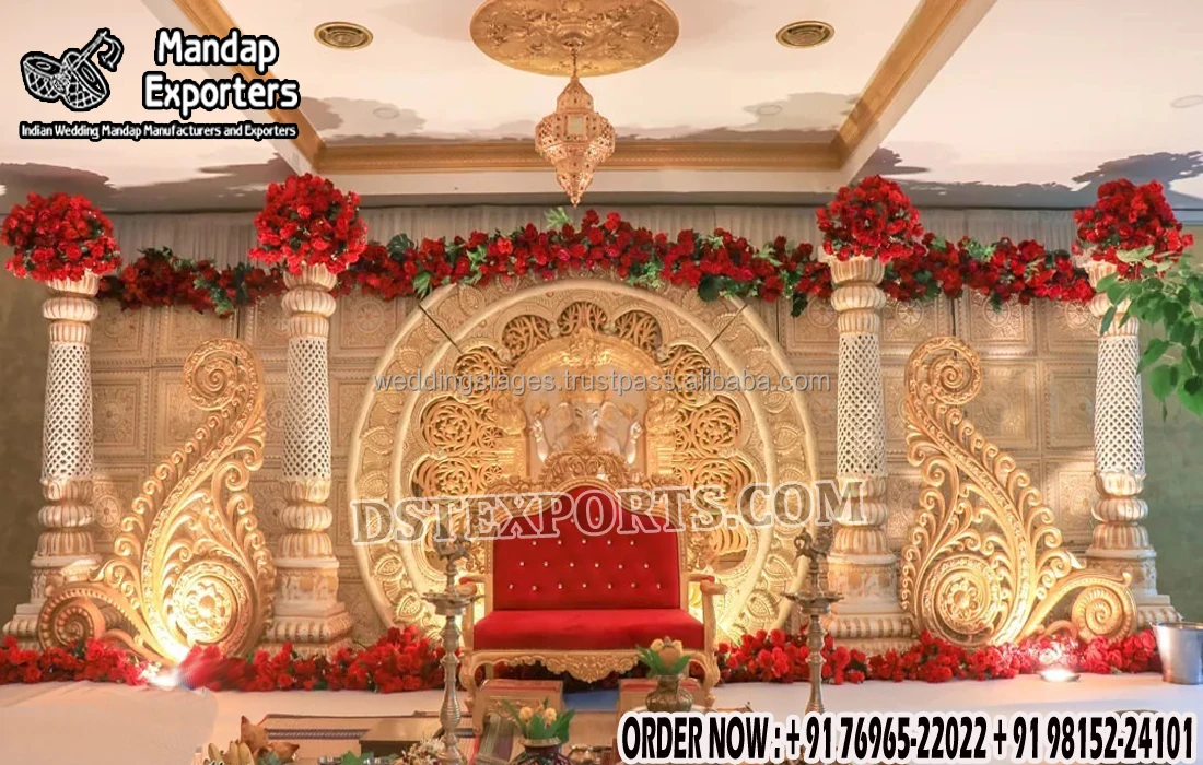 Malaysian Wedding Decor Vinayaka Stage Gujarati Wedding Decor Reception ...