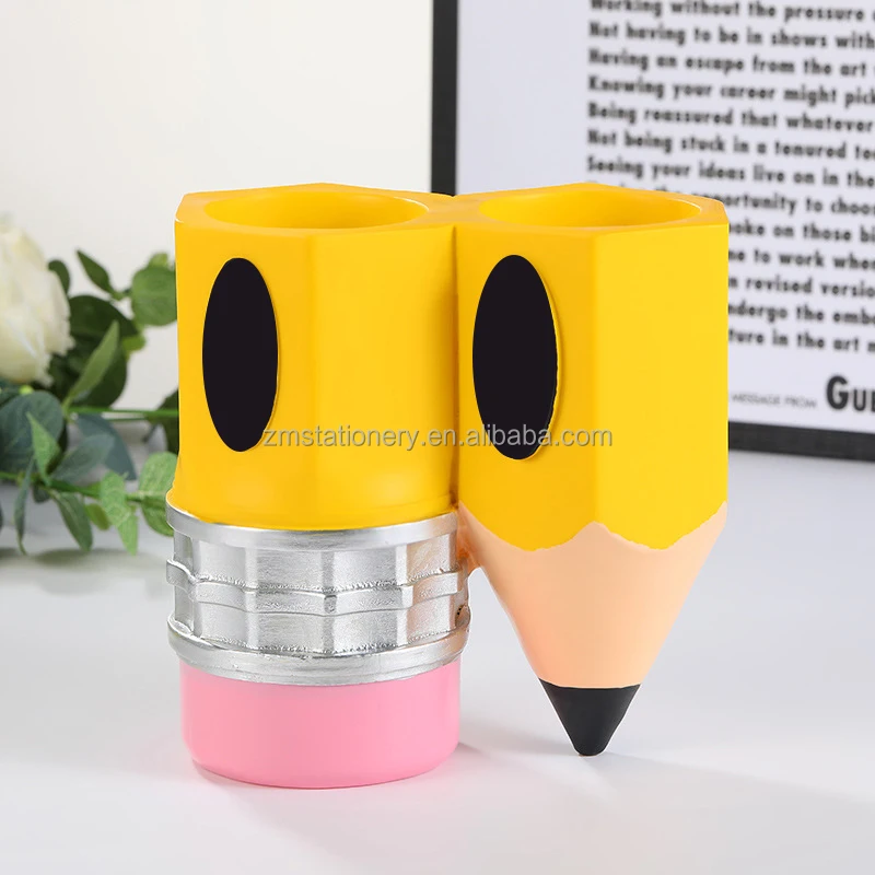 Pencil Shaped Pen Holder Dispenser Shaped Container Pencil Cups Storage ...