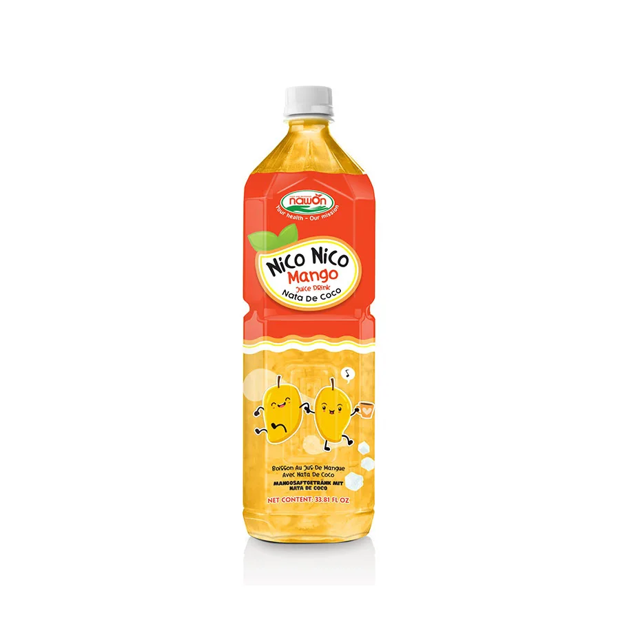 Nico Nico Fresh Mango Juice With Coconut Jelly Exotic Drink Mogu In ...