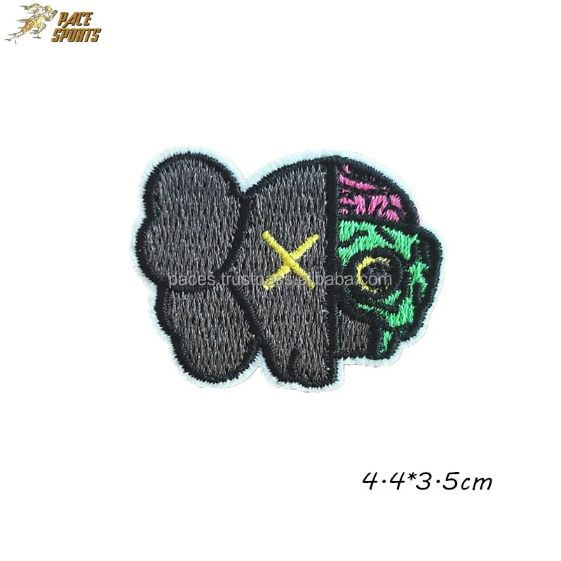 2 Flame Fire Patch Flame Danger Warning Cartoon Patch Kids Embroidered ...