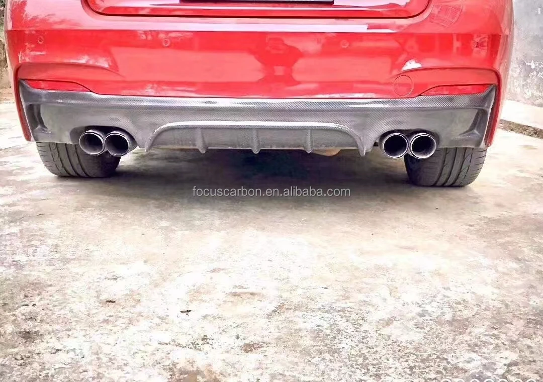 MP Style Rear Diffuser Rear Bumper Lip Carbon Fiber Look Diffuser for 2 ...