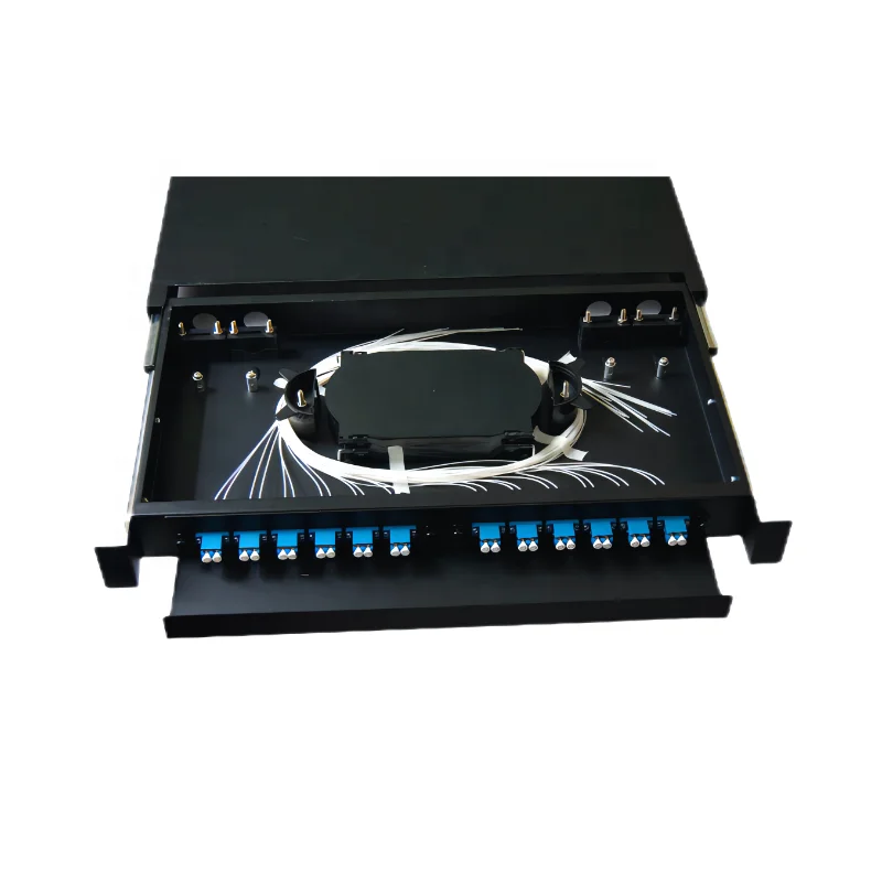 24 Port Fiber Optic Patch Panel Optical Distribution Frame 24 Fiber Odf ...