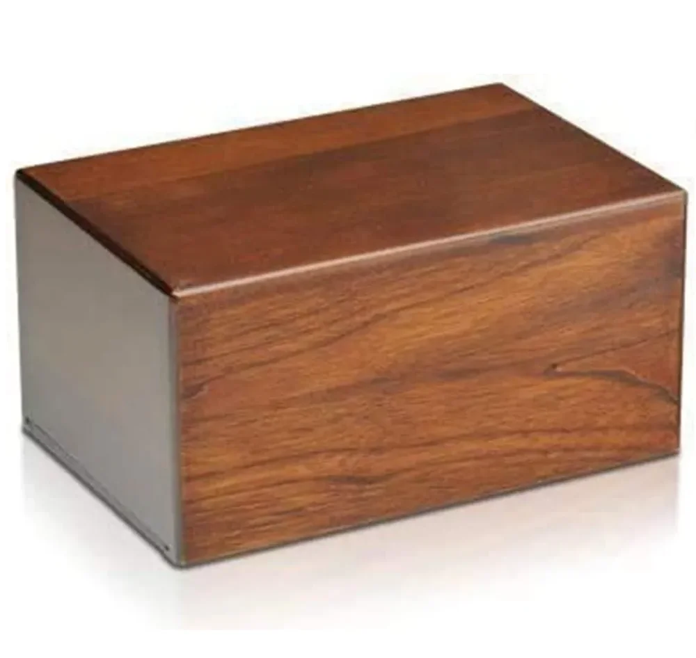 Modern Design Wooden Cremation Urn With Natural Finished Adult Urns For ...