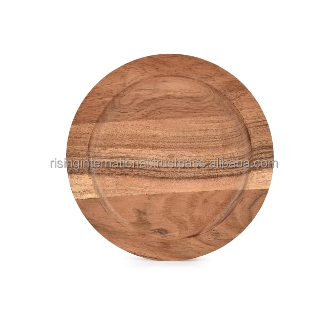 Exquisite Hand-carved Wooden Charger Plate Premium Quality ...