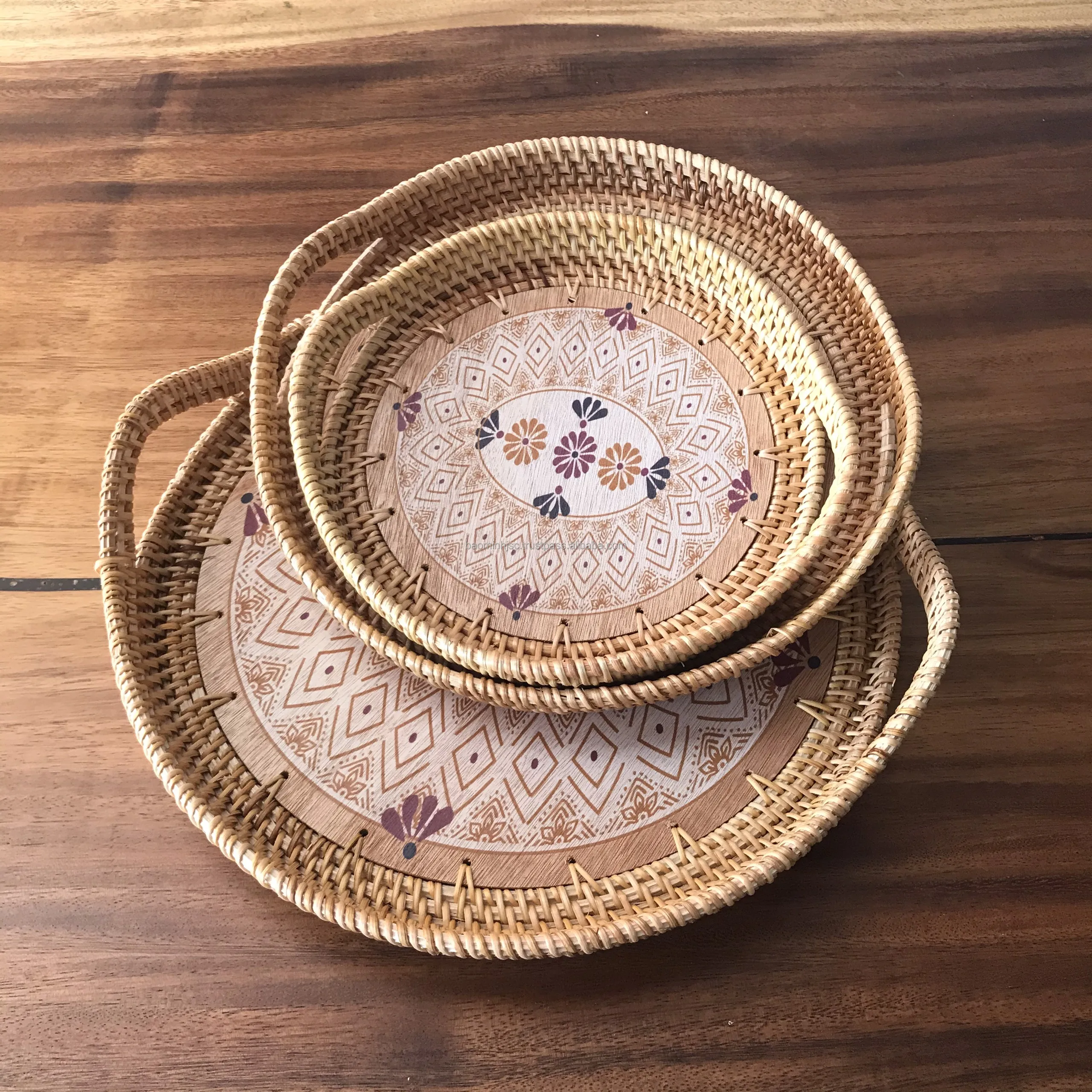 Handwoven Rattan Cane Webbing Storage Containers - Versatile & Stylish