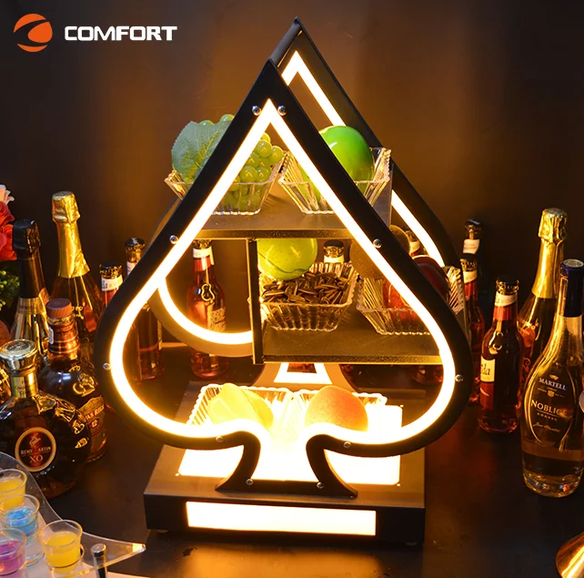 Vip Service Led Bottle Presenter Holder Ace Of Spades Fruit Dish Tray ...