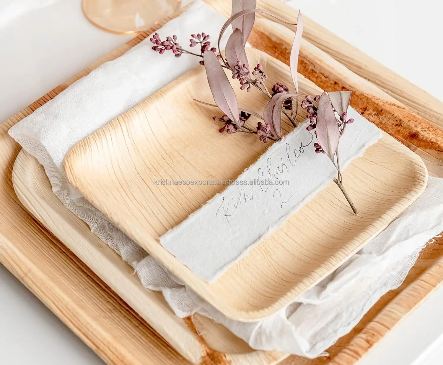 12 Inch Round With 4 Compartment Partitions Areca Leaf Plate ...