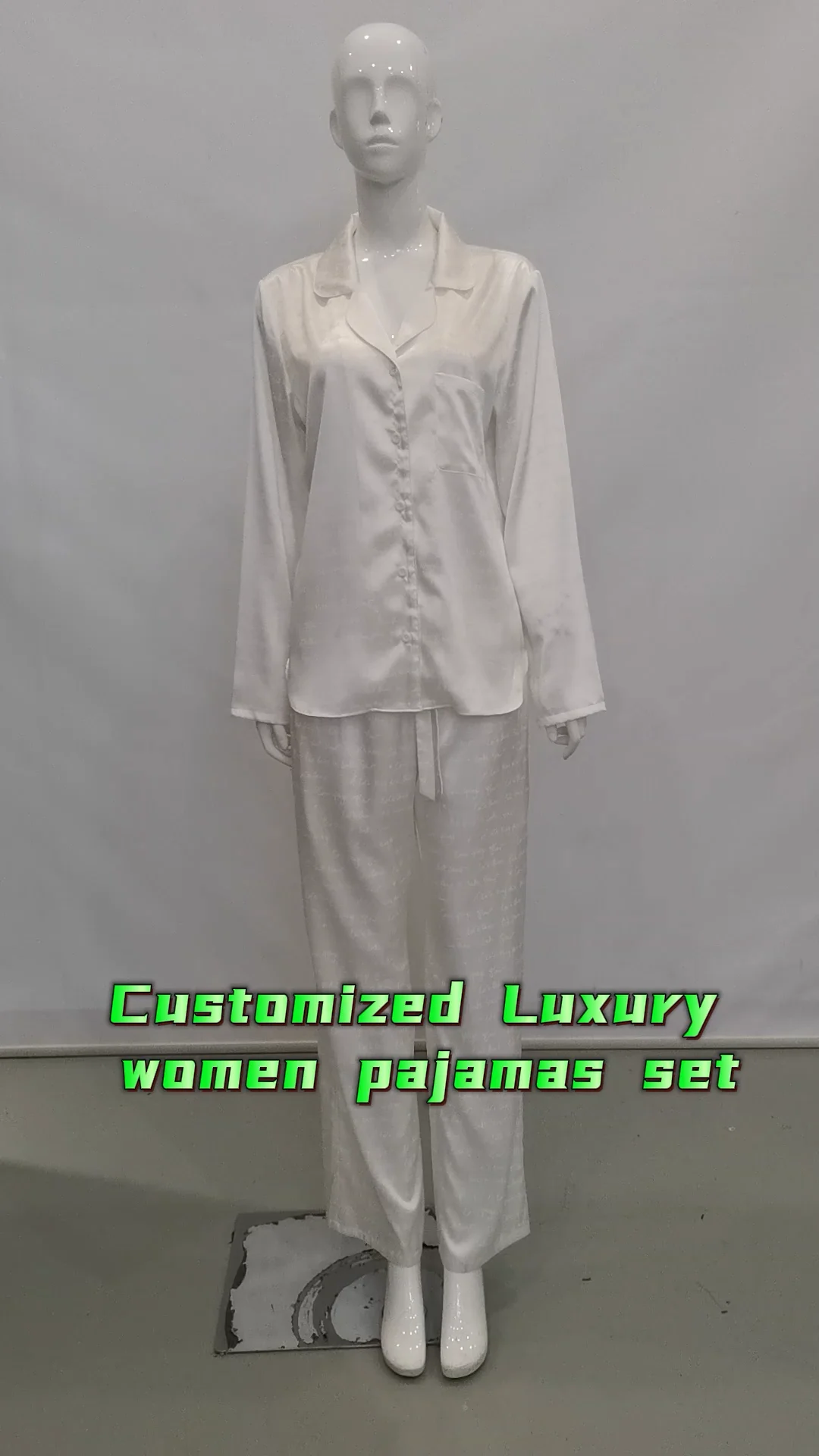 Wholesale Luxurious 3 Pieces Misty Silk Pyjama Sets Women 100% Silk ...