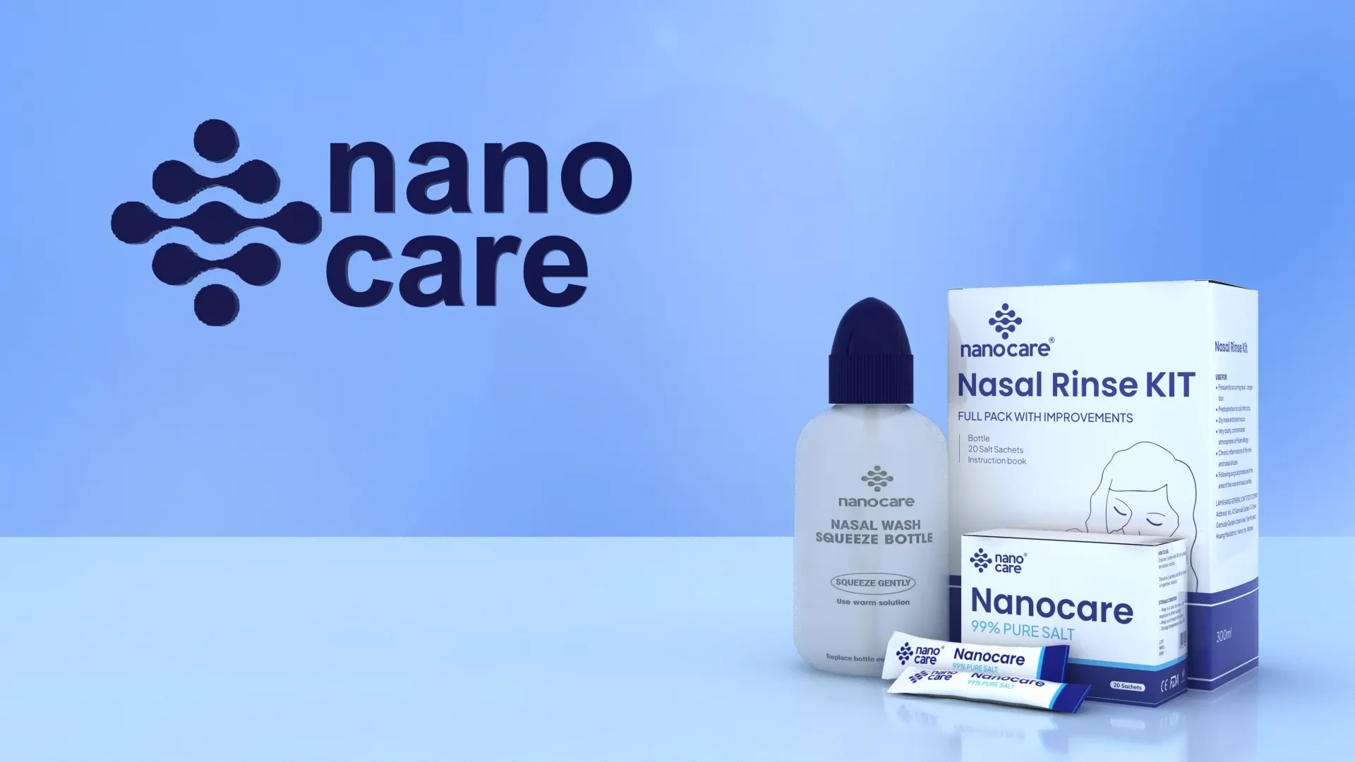 Sinus Allergy Relief Nasal Pressure Rinse Bottle Nose Wash Cleanser ...