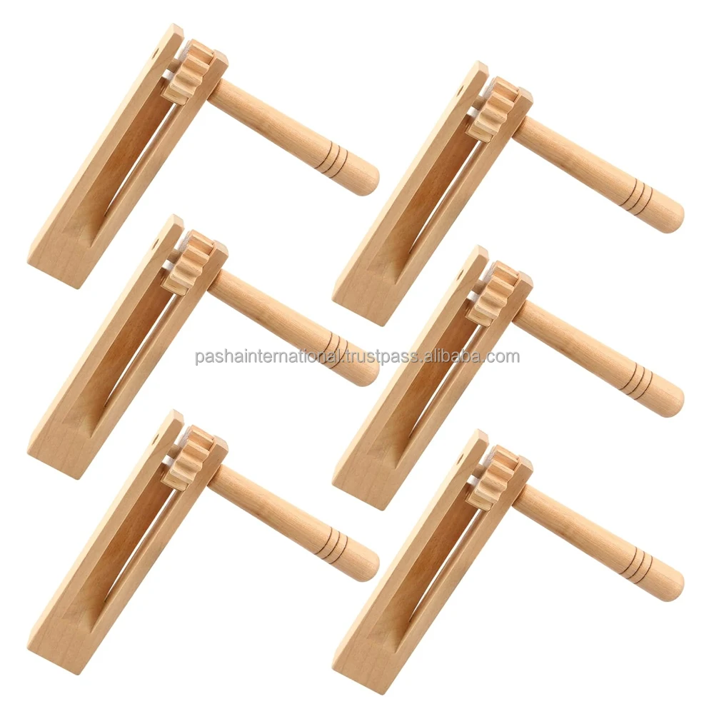 6 Pack Wooden Spinning Ratchet Wooden Musical Instrument In Reasonable ...