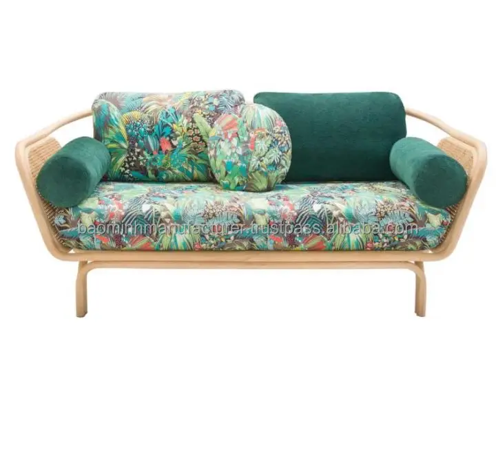 French Style Luxury Natural Rattan/wicker Sofa Set For Living Room ...