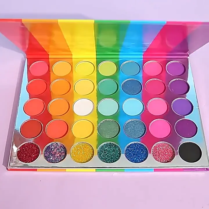 New Highly Pigmented High Pigment Matte Rainbow Eyeshadow Palette With ...