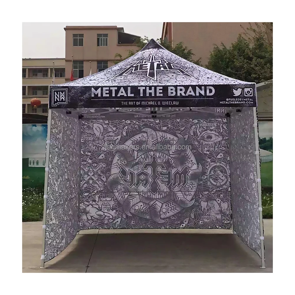 Custom 10x10 40mm Hexagon Aluminum Frame 600D Trade Show Advertising ...