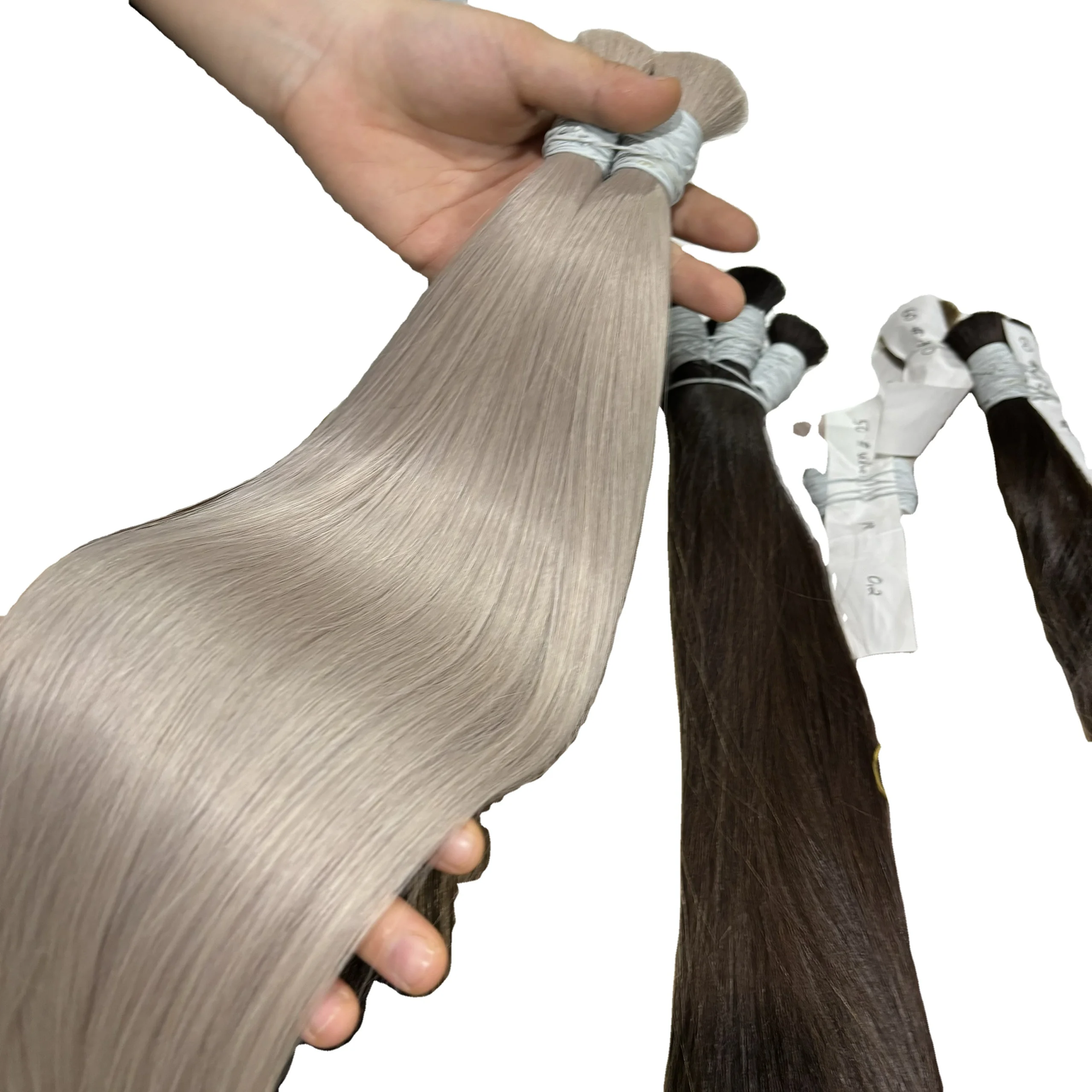 Trending 2024 Bulk Hair Color #613 Raw Hair Extensions Premium Quality ...