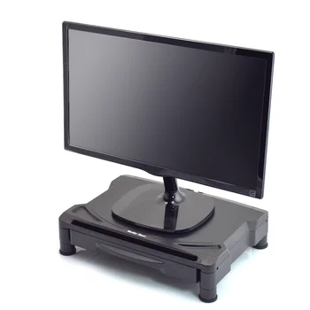 Height Adjustable Monitor Stand With Storage Drawer - Keep Your ...