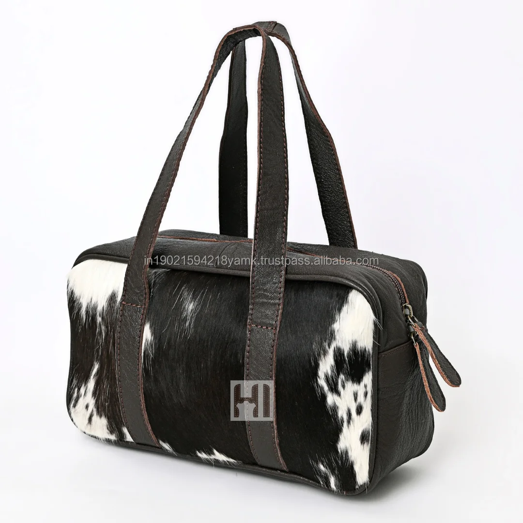 Genuine Cowhide Hairon Small Duffle Bag Western Gypsy Girl Style ...