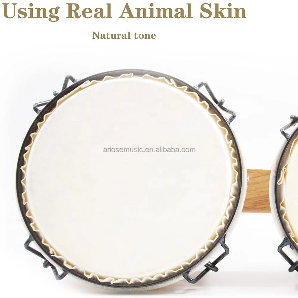 Wholesale Handcrafted Maple Bongo Drums for Kids with Sheepskin Drum ...
