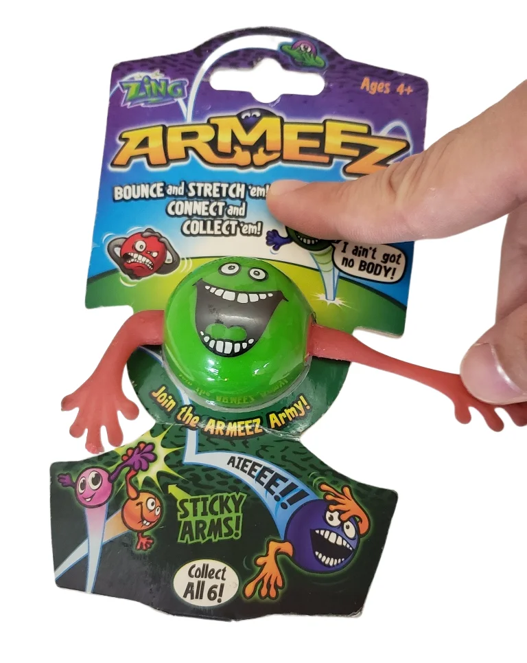 Unique Bounce Rubber Ball Armeez Sticky Hands to Others to Jump Novelty ...