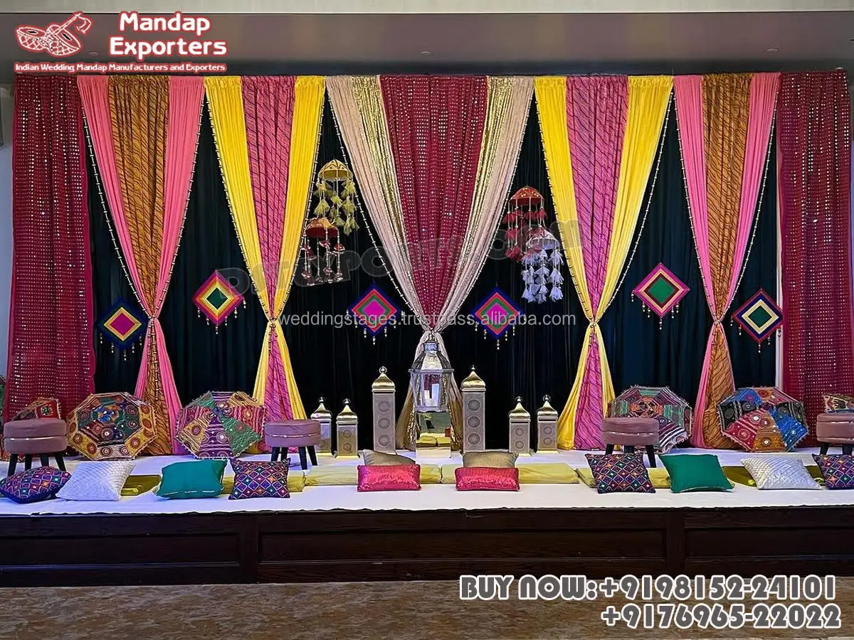 Traditional Bangle Ceremony Stage Decoration Props
