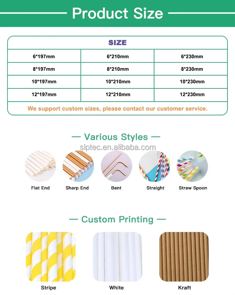 Compostable PLA Plastic Straws for Slush Drinks Bubble Tea Disposable ...