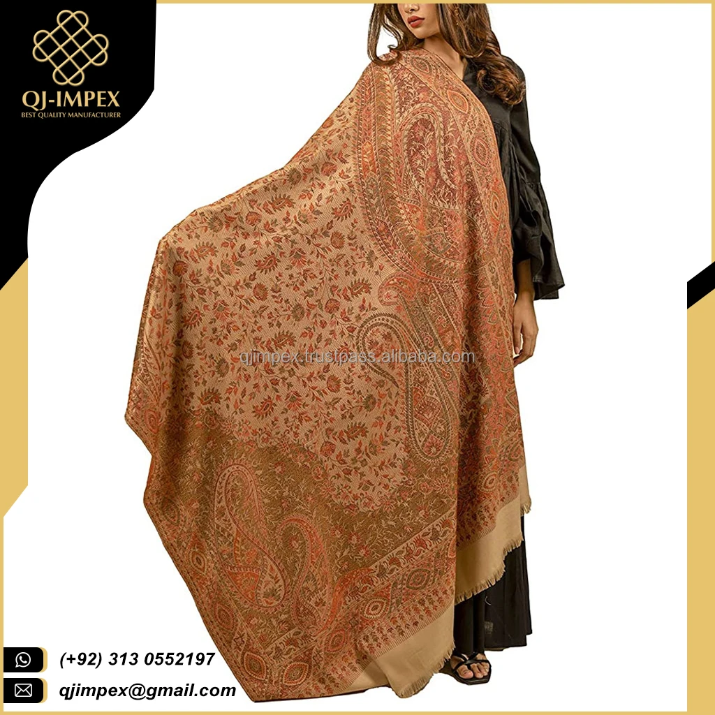 High Quality Cotton Fabric Ladies Winter Shawls For Street Wear / High ...