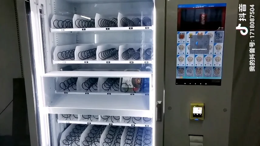 Fresh Food Bento Fruit Box Vending Machine With Elevator Touch Screen ...