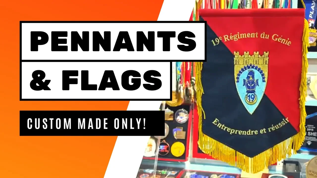 Bespoke Football Club Souvenir Triangle Flag Pennant Custom Soccer ...