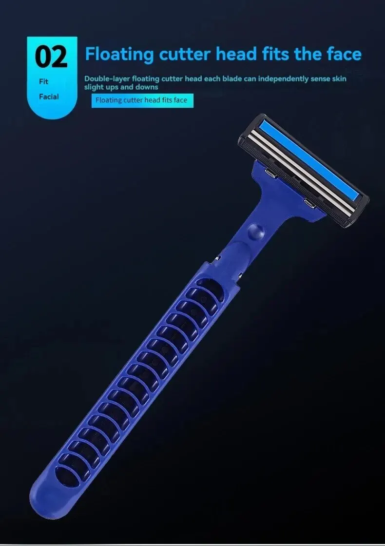Manual Men's Stainless Steel Double Razor With Replaceable Bladesold ...