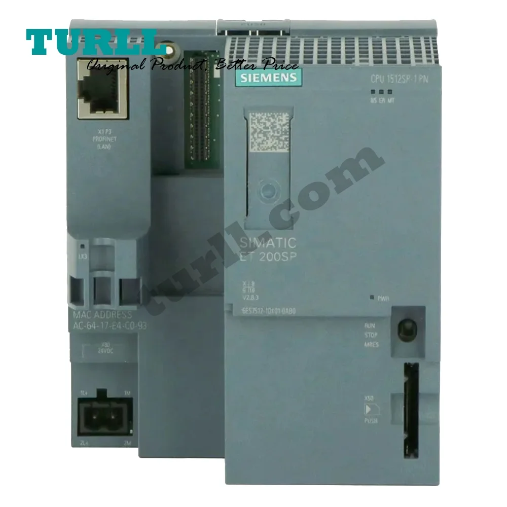 Siemens Simatic Dp Cpu 1512sp-1 Pn For Et 200sp With Work Memory 200 Kb 6es7512-1dk01-0ab0 ...