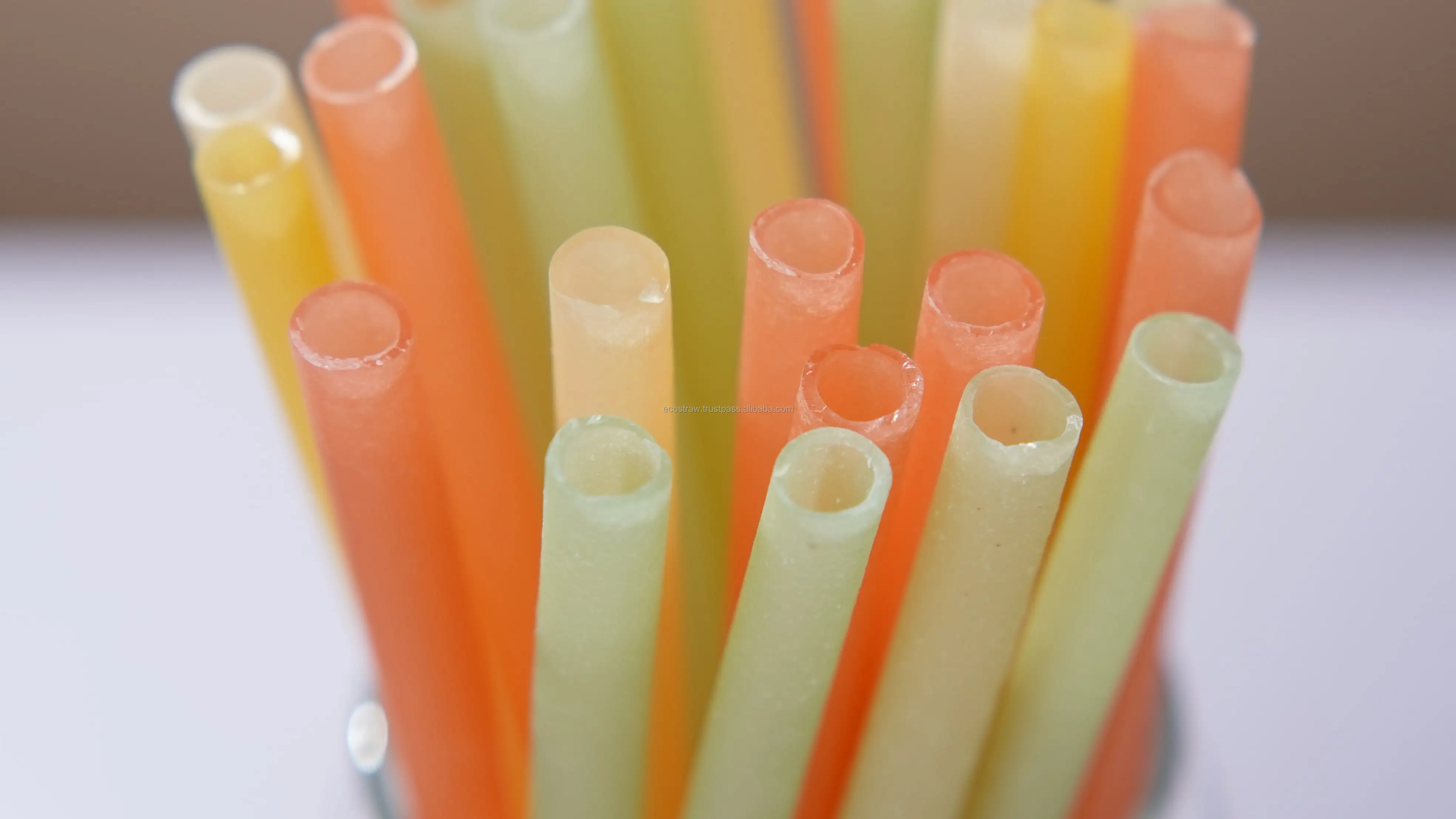 Biodegradable Eco-friendly Straw Edible Rice Straw Flour Straw For Drinking From Vietnam - Buy ...