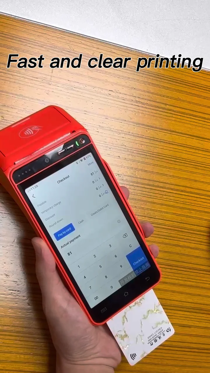 5.5 Inch Smart Handheld Restaurant Pos Terminal Android I9100 Card ...