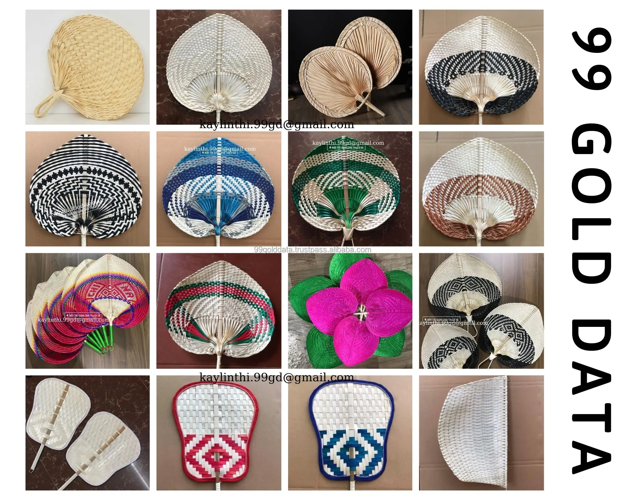 Hot Sale Woven Straw Hand Fan Natural Decorative Fans For Women Girl ...