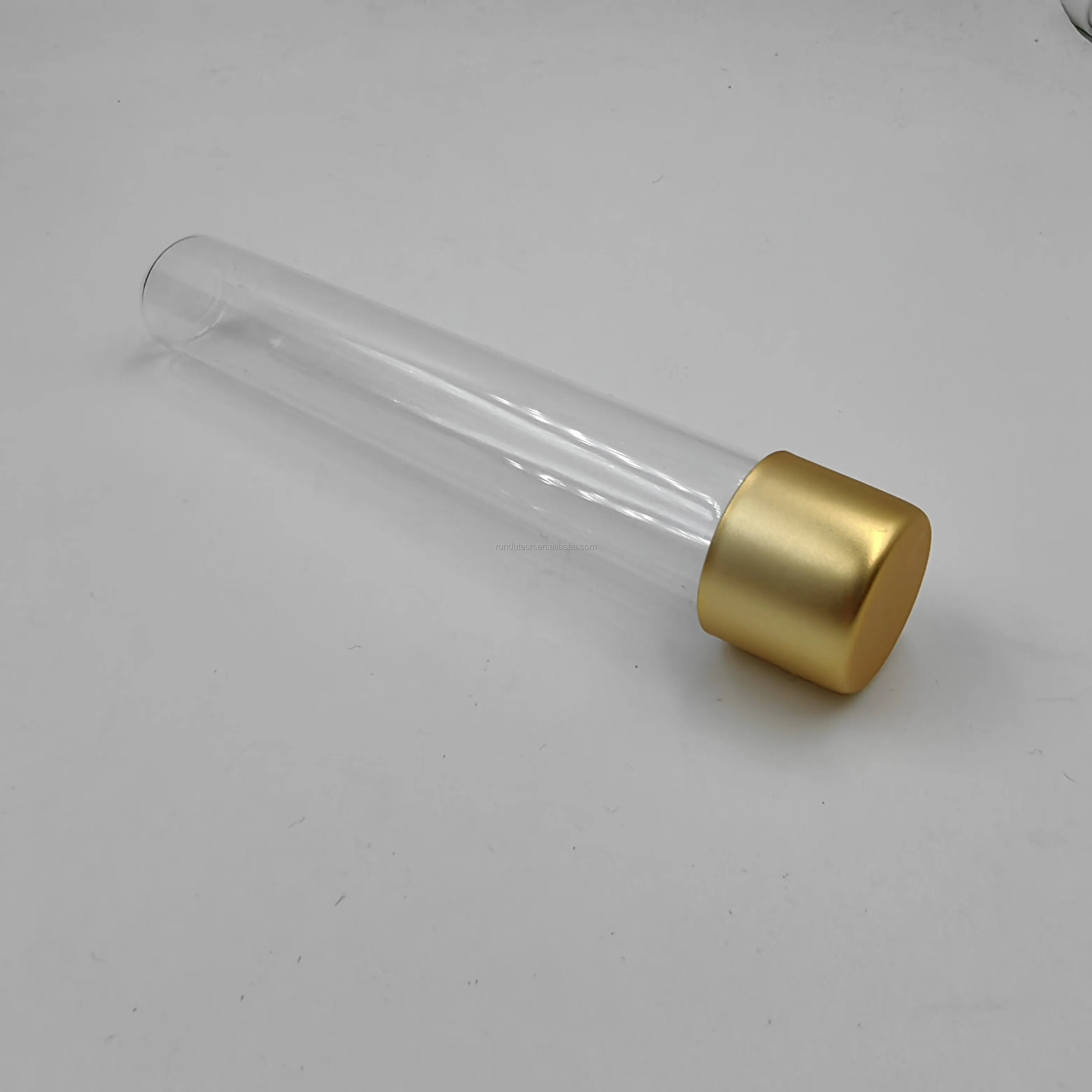 Screw Top Cylinder Custom Size Glass Tube With Child Resistant Lid 32ml ...