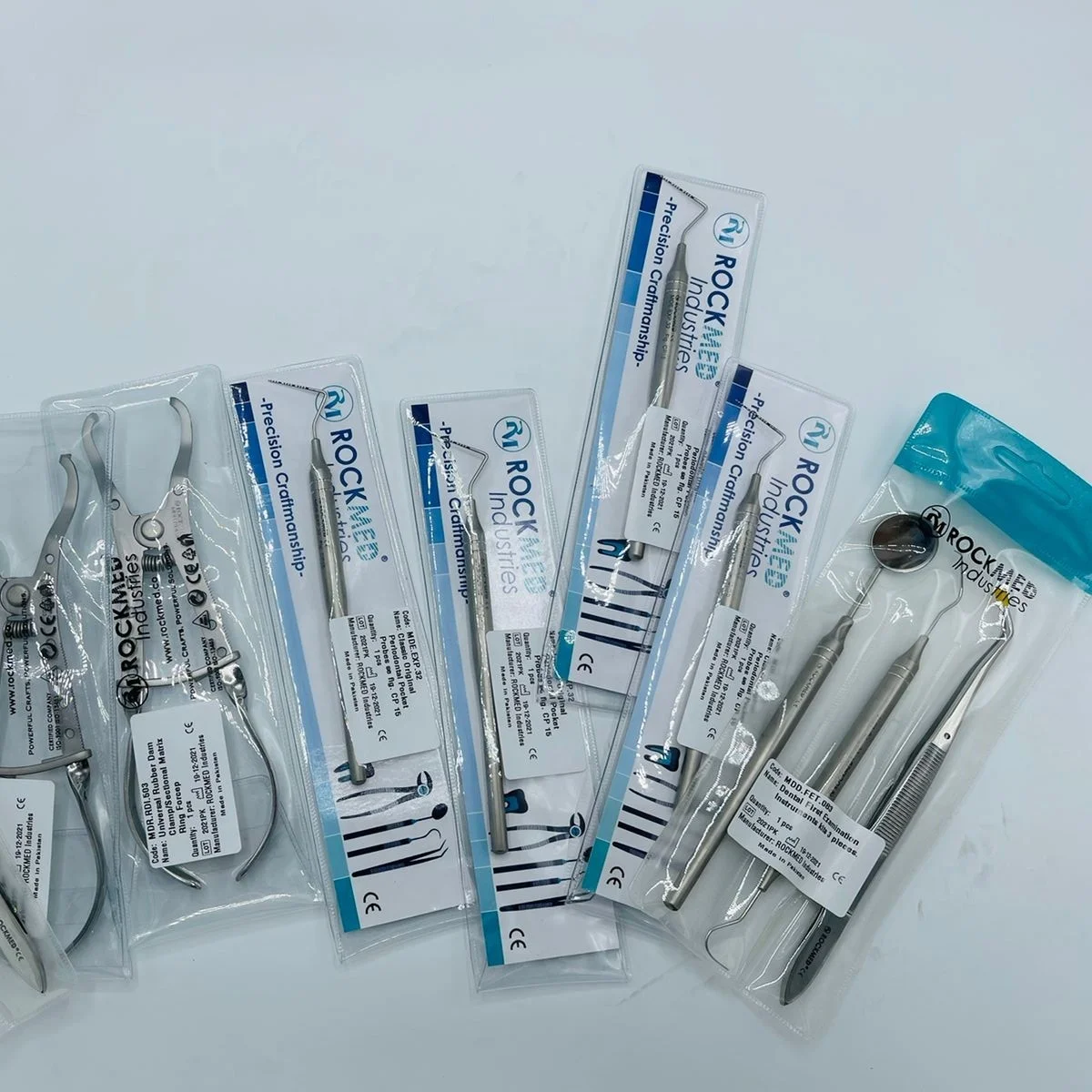 Dental Instruments First Exam kits with probes explorer and cotton ...