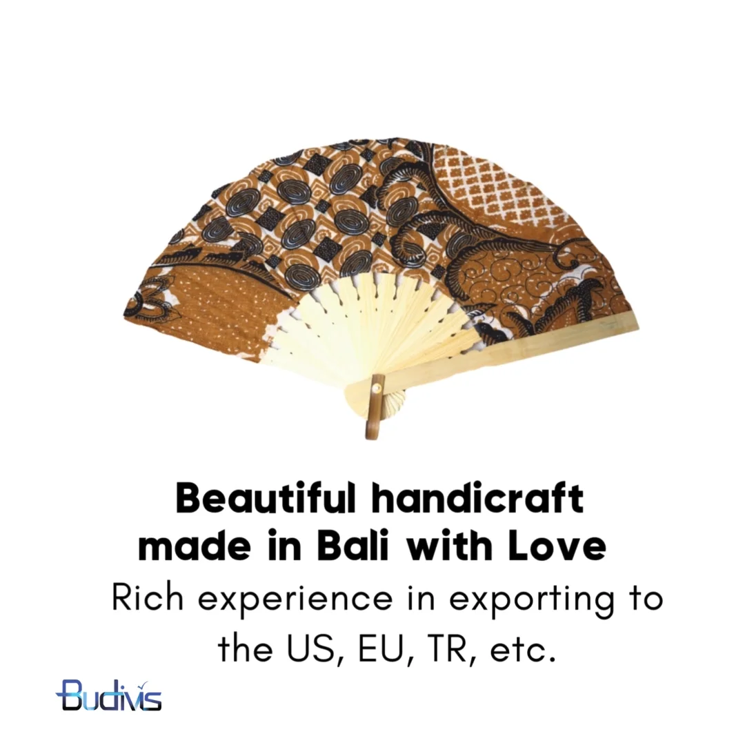 Custom Model Bamboo Hand Fan,Wholesale Batik Theme Indonesia Bamboo ...