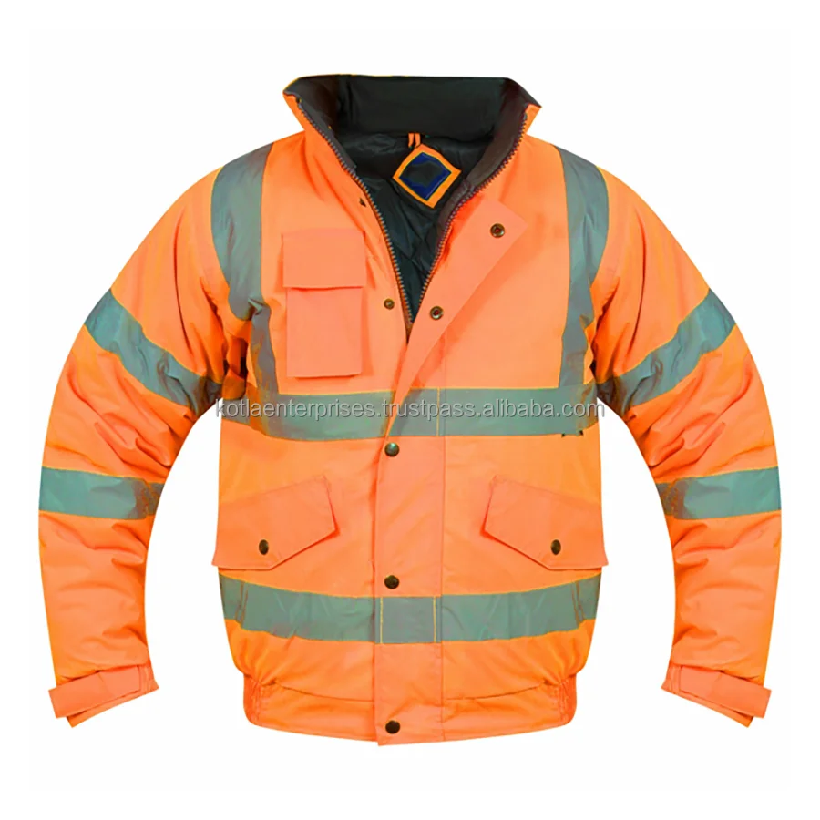 100%cotton Industrial Heavy Duty Safety Working Jacket - Buy High ...