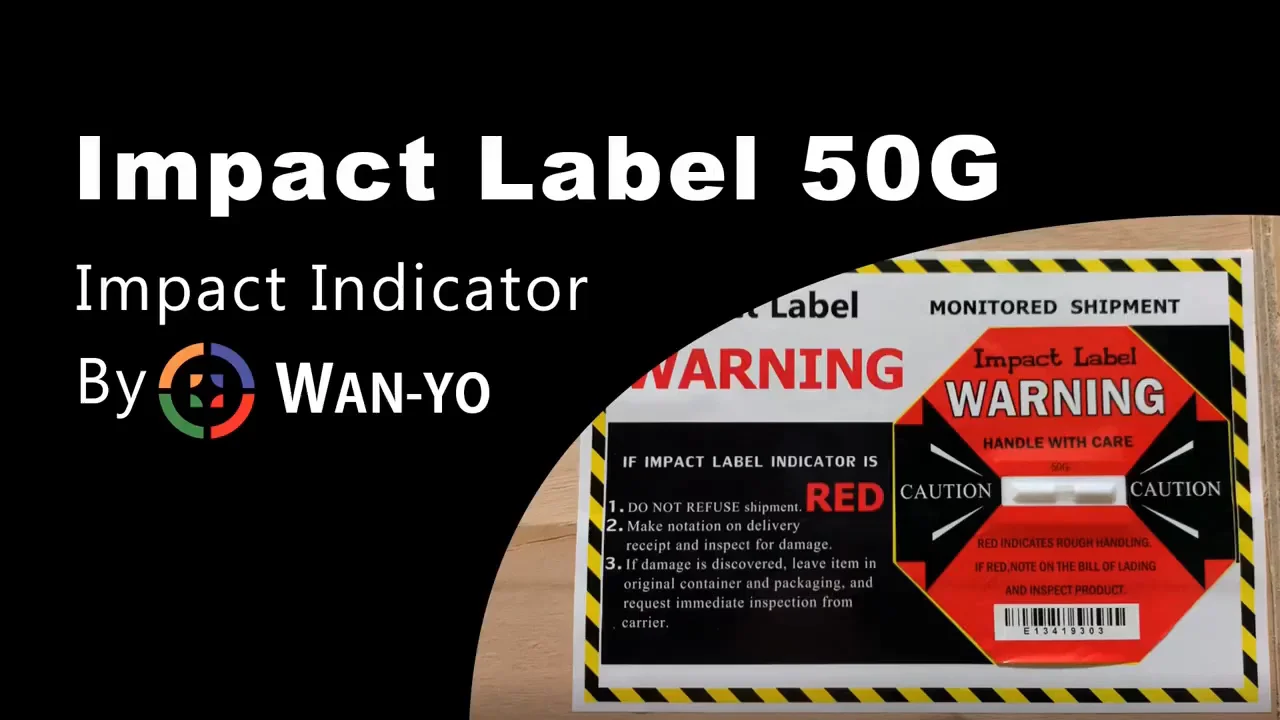 Gforce Indicator Shipping Labels Impact Label For Shock Monitor By Wan ...